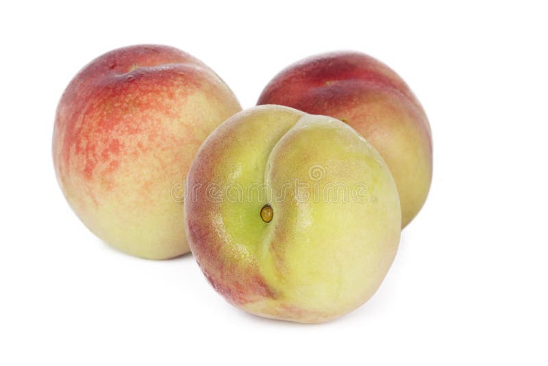 Three peaches stock image. Image of healthy, three, orange - 395869