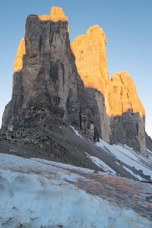 Three peaks of Lavaredo stock photo. Image of peak, auronzo - 291276270
