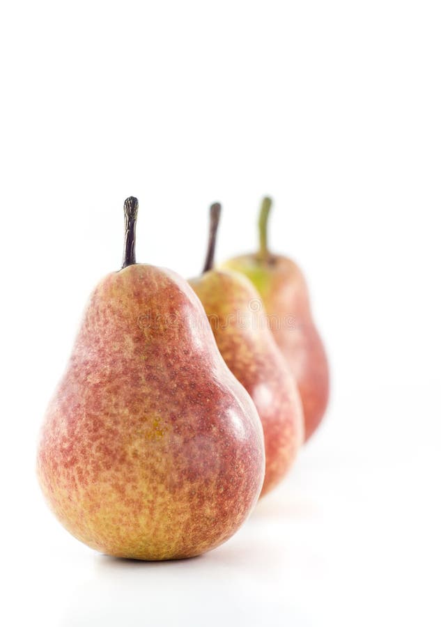 Three pears in a row stock image. Image of diet, health - 31418679