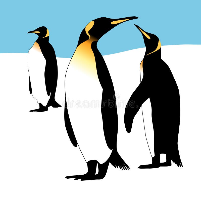 Flock of penguins stock vector. Illustration of color - 40826997