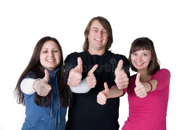 Three people stock image. Image of girls, male, human - 24544093