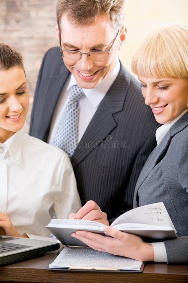 Three people stock photo. Image of adult, people, entrepreneurs - 3449266