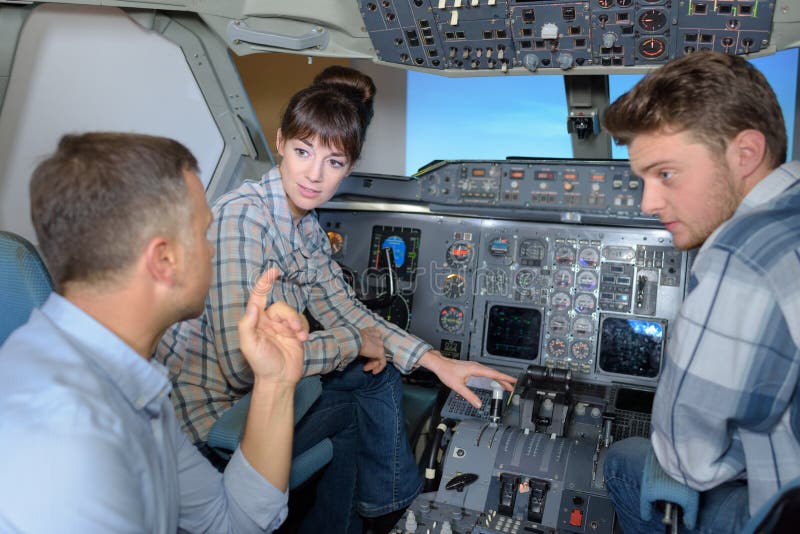Three Men Inside Cockpit Airplane Stock Photos - Free & Royalty-Free ...