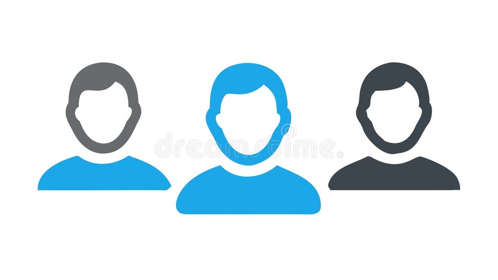 Three People Group Icon Vector Illustration for Teamwork, Vector Design ...