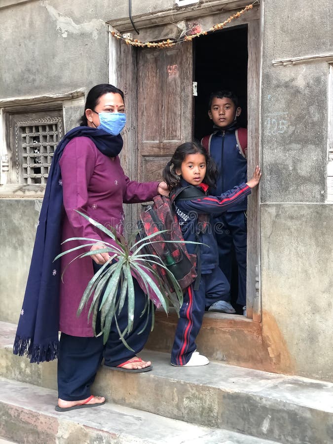 Three People Near the House Stock Photo - Image of beautiful, asian ...