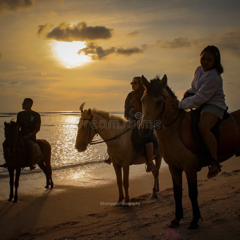 Three people riding horses editorial image. Image of evening - 350249400
