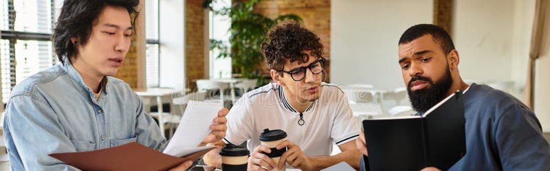 Collaborative Brainstorming among Friends in a Stock Photo - Image of ...