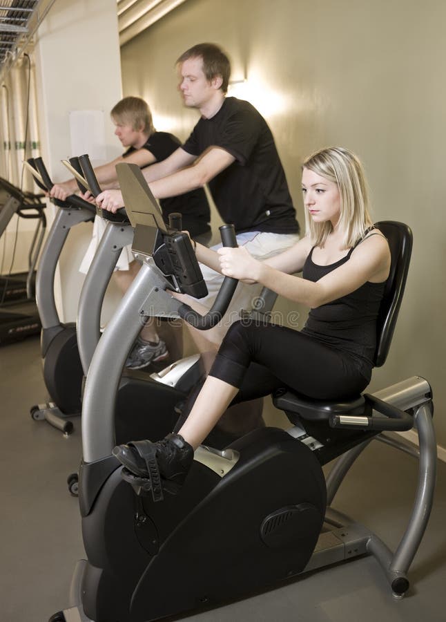 Three people spinning stock photo. Image of health, reps - 11526776