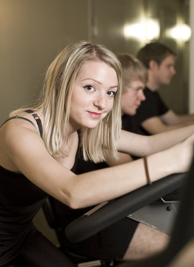 Three people spinning stock photo. Image of women, build - 11526848