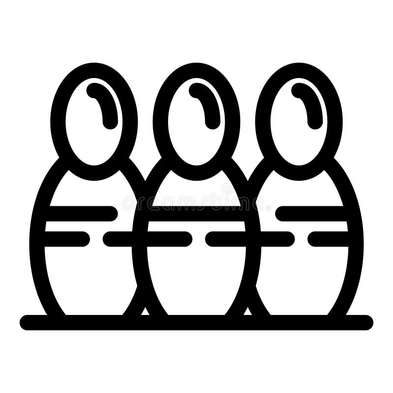 Three People Standing Together Wearing Protective Suits Icon Stock ...