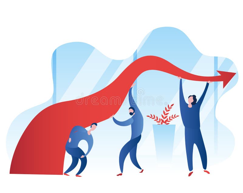 Falling sales chart stock vector. Illustration of person - 55299921