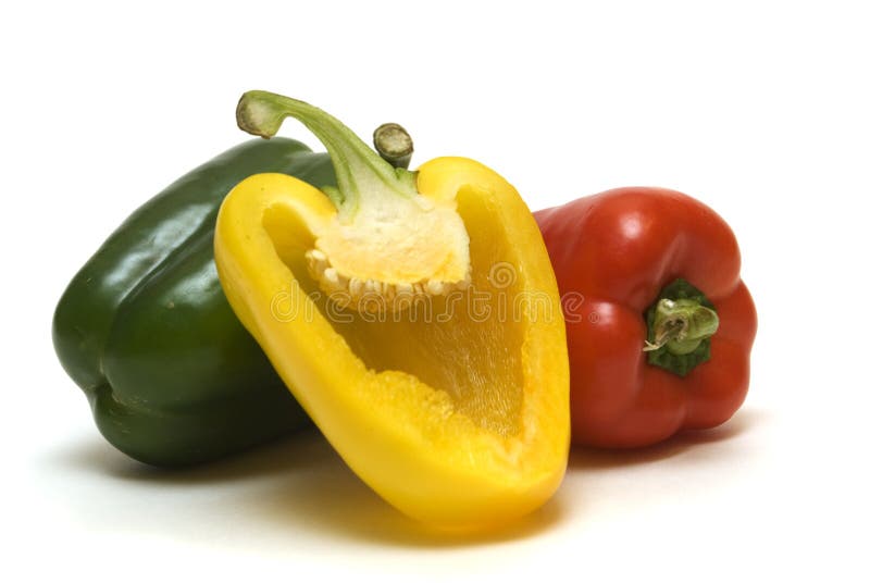 Three Hot Peppers on a Plate Stock Photo - Image of cultivation ...