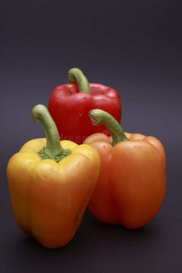 Three Hot Peppers on a Plate Stock Photo - Image of cultivation ...
