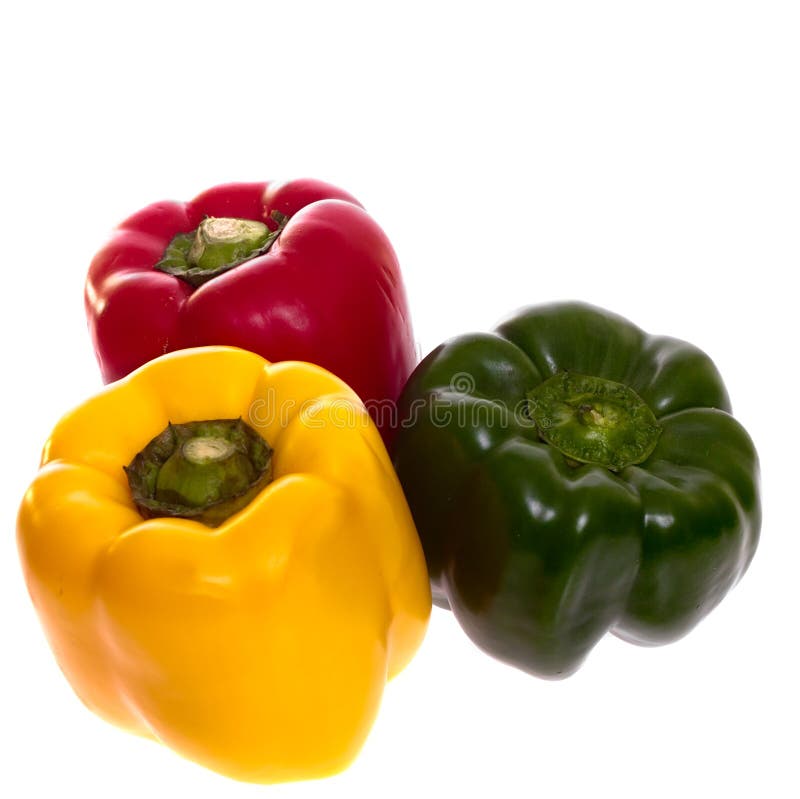 Three Hot Peppers on a Plate Stock Photo - Image of cultivation ...