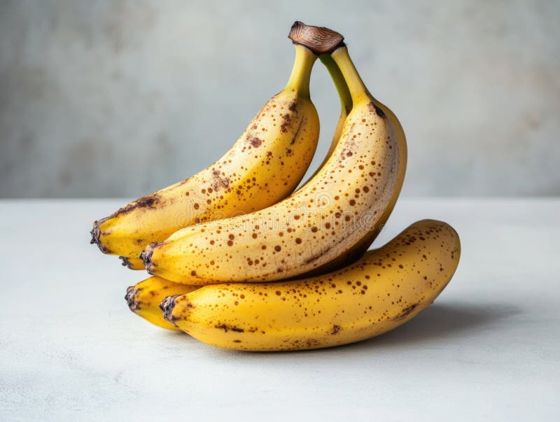 Three Perfectly Ripe Bananas Stock Photo - Image of nutritious, fiber ...
