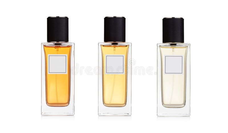 Three perfume bottles stock photo. Image of sprayer, glamour - 84964400