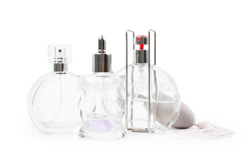 Three perfumes stock image. Image of care, aerosol, round - 63828843