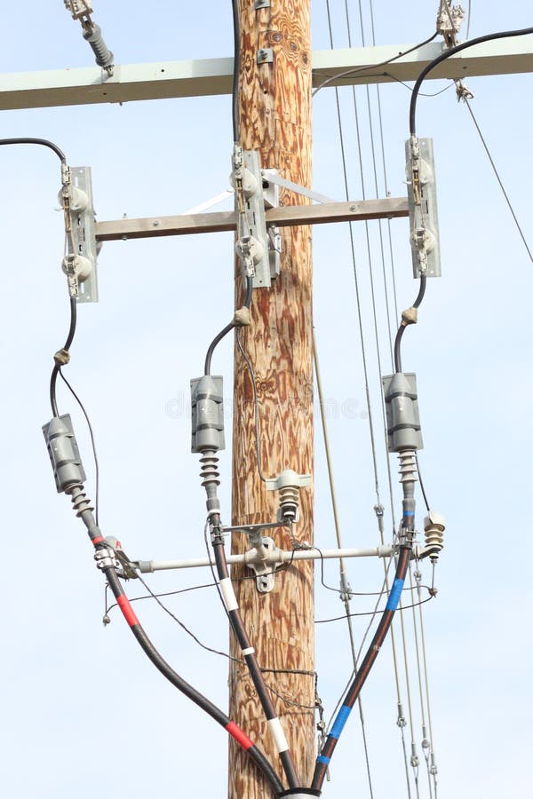 Three Phase Transformer Bank Stock Photo - Image of cutouts, energy ...