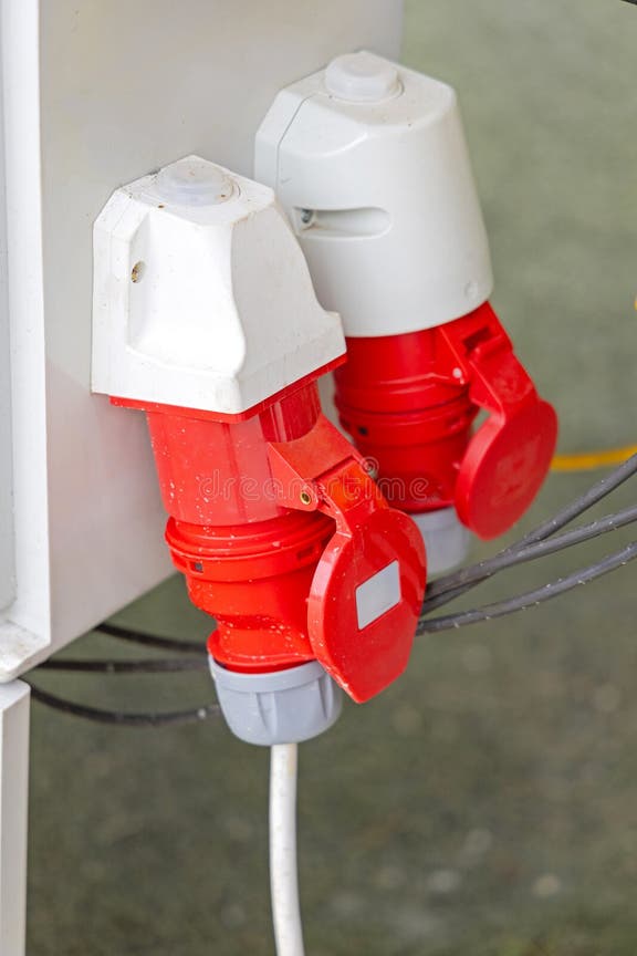 Electric Plug Socket Coupler Stock Photo - Image of exterior, industry ...