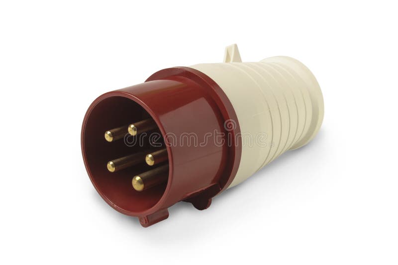 Three-phase Electric Socket Stock Photo - Image of electric, machine ...