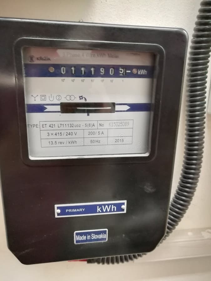 Three phase meter stock image. Image of three, phase - 173422321