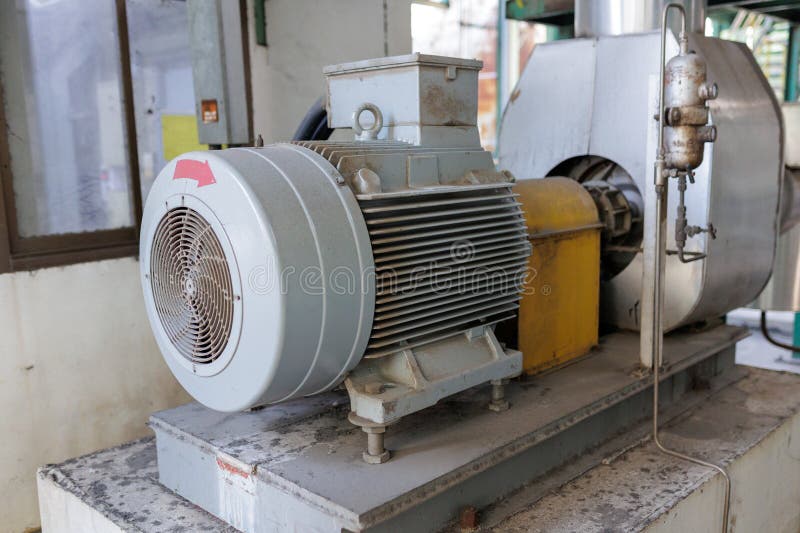 Three-phase Motors Used in Industrial Plants Stock Image - Image of ...