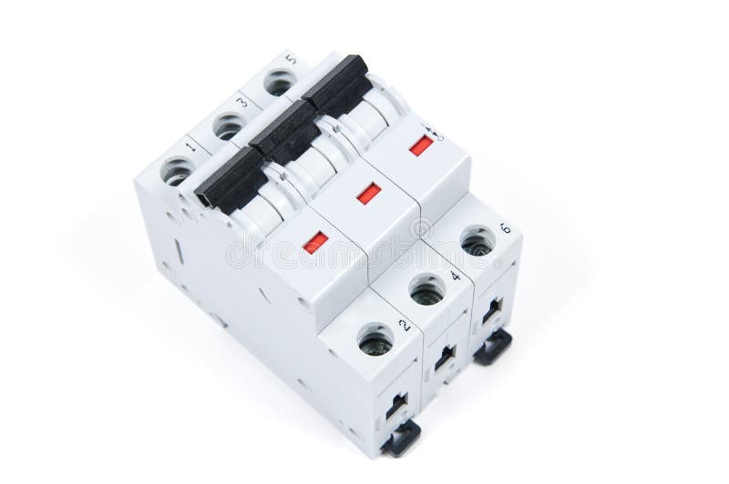 Three Phase Safety Switch in OFF Position Stock Photo - Image of ...