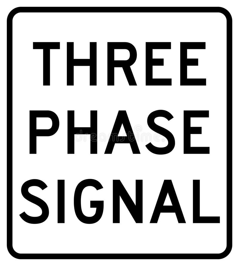 Three phase signal plate stock illustration. Illustration of three ...