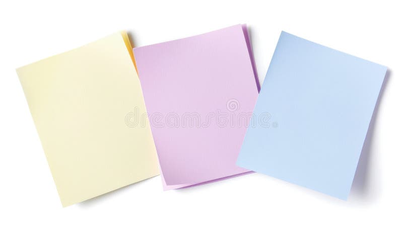 Three Pieces of Paper Stacked on Top of Each Other, Possibly Containing ...