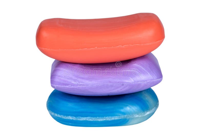 Three pieces of soap stock photo. Image of cute, beauty - 30342286