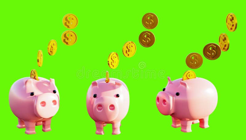 Three Pig Piggy Banks from Three Different Directions Stock ... Three Pig Piggy Banks from Three Different Directions Stock ...