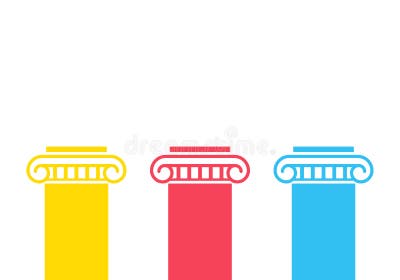 Three Pillars Symbol Stock Illustrations – 141 Three Pillars Symbol ...