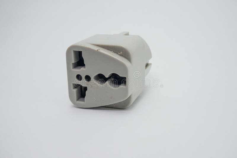 Three Pin Electric Plug in White Stock Photo - Image of font, electric ...