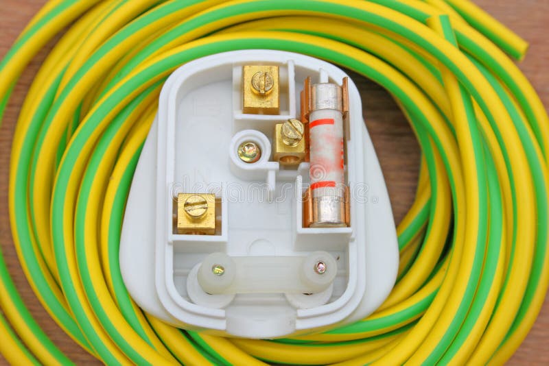 Three pin plug. stock image. Image of industry, current - 12902575