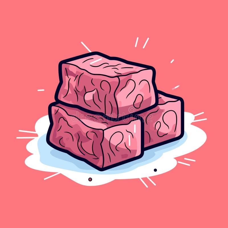 Vector of Three Pink Cubes Stacked on Top of Each Other - Minimalist ...
