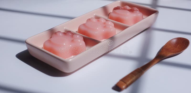 Three Pink Jelly Foods Picture. Image: 113232206