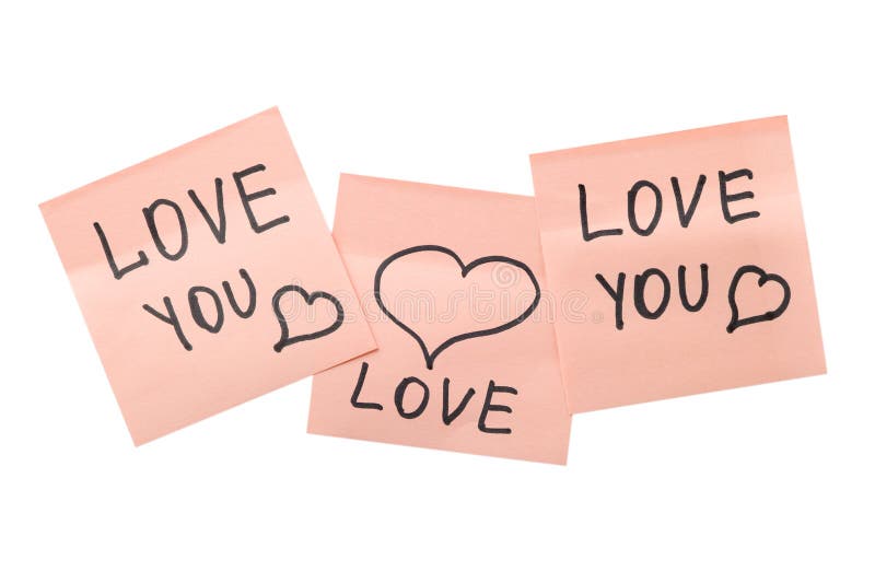 Three Pink Sticky Notes Hearts Stock Photos - Free & Royalty-Free Stock ...
