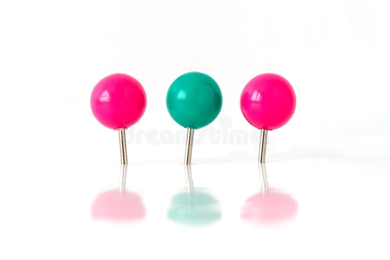 Three pins stock image. Image of light, plastic, close - 37505017