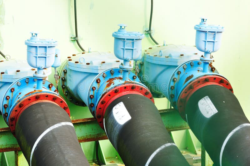 Three pipes stock photo. Image of white, iron, blue, green - 11758790