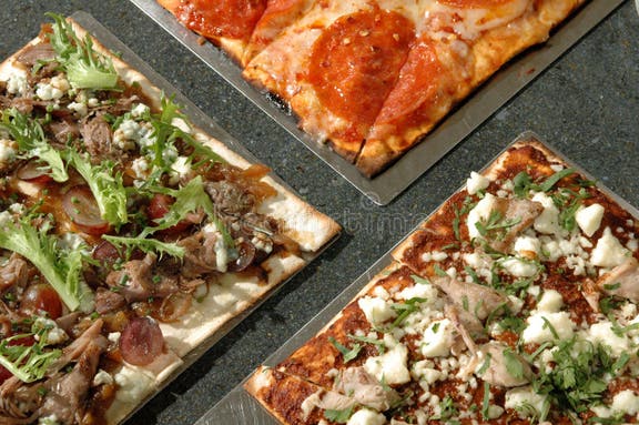 Three pizzas stock photo. Image of barbecue, crust, three - 4804516