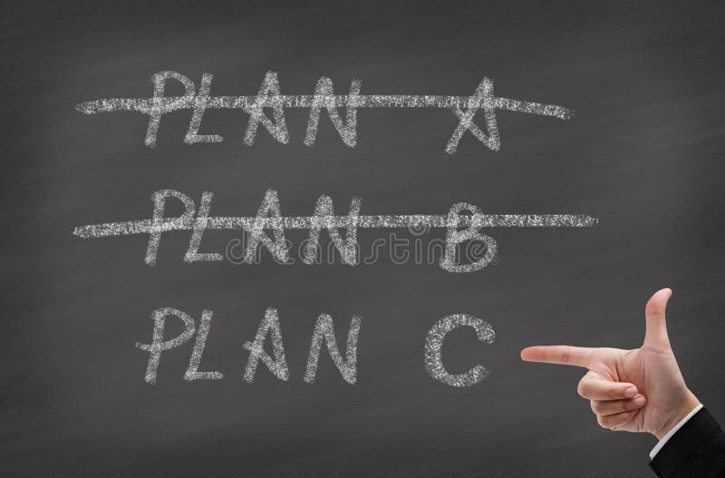 Three Plans stock image. Image of goal, blackboard, black - 45956751