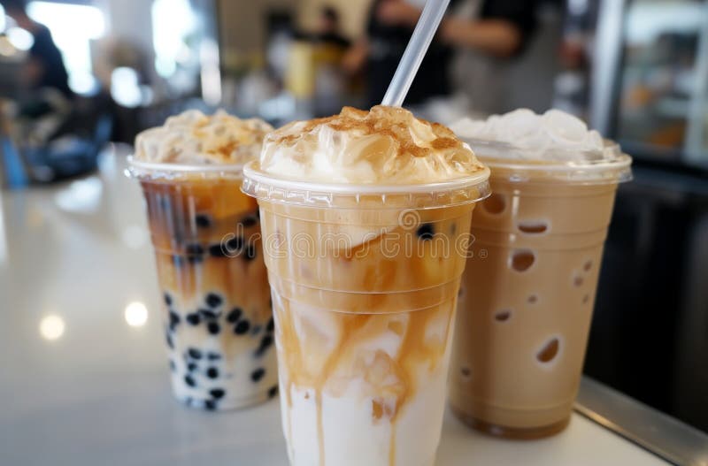 Tapioca milk tea selection stock photo. Image of cold - 316019014