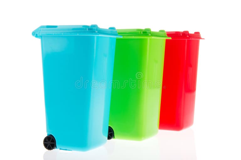 Three Plastic Roll Containers Stock Image - Image of shot, basket: 19057403