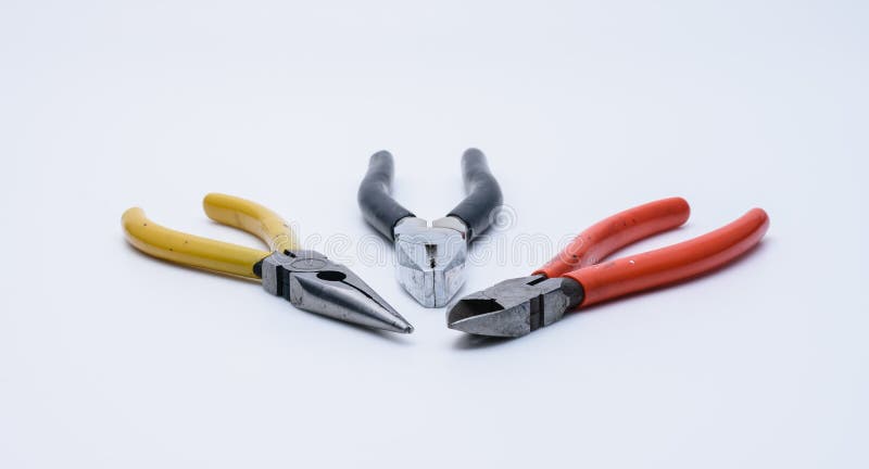 Three pliers stock photo. Image of objects, tools, work - 88146854