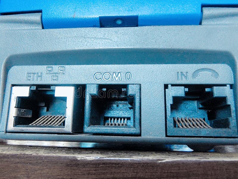 Three Plug Holes in the Electronic Data Capture Stock Image - Image of ...