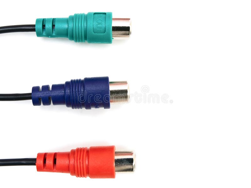 Three plugs stock photo. Image of colored, wire, outlet - 7104054