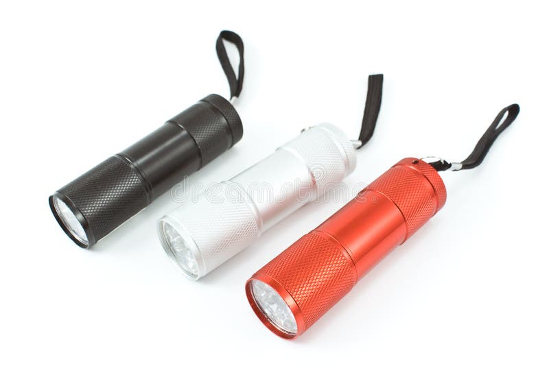 Three Pocket Flashlight Torch Stock Photo - Image of flashlight ...