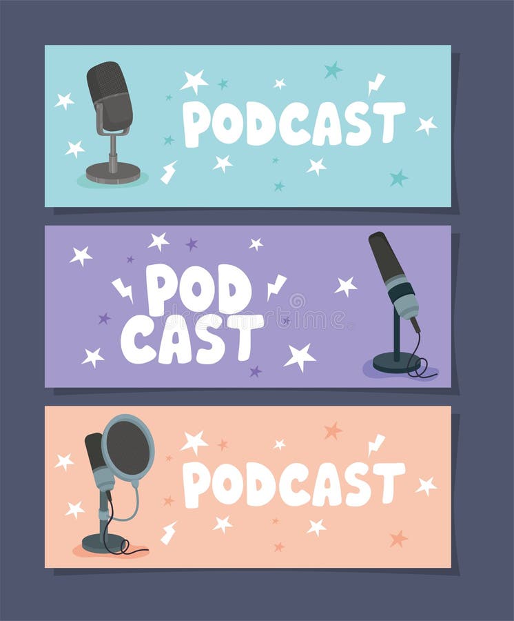 Podcast Cards Stock Illustrations – 66 Podcast Cards Stock ...