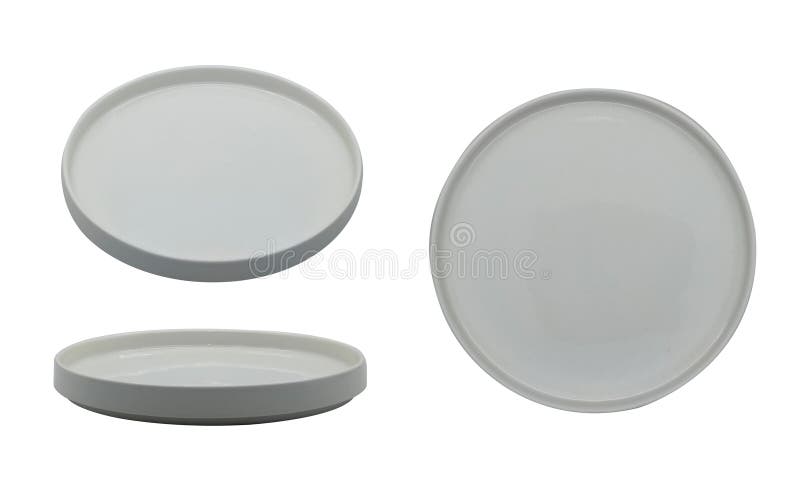 Three Point of View of Empty Plate Stock Photo - Image of breakfast ...