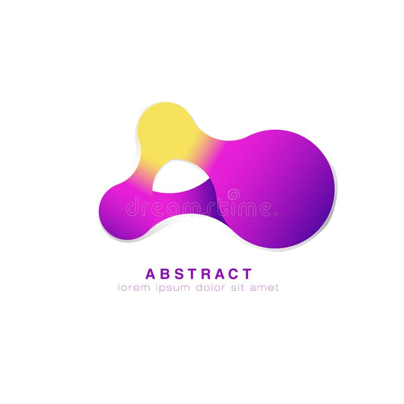Three Points are Connected. Abstract Logo. Purple Logo Infinite. Vector ...
